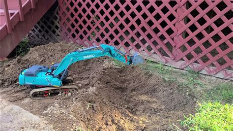 Lesu Digging August 1 Sk500 Lc Kobelco Aoue Rc Excavator Youtube