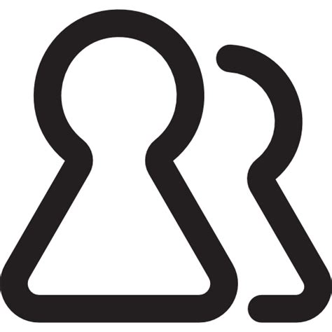 User Basic Rounded Lineal Icon