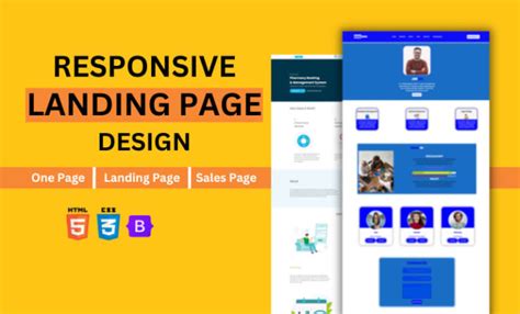 Create responsive html and css landing pages by Its_builders | Fiverr