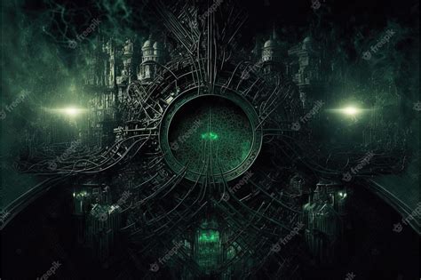 Premium Photo Generative Ai Generative Ai Abstract Background Matrix Neuronal Connections