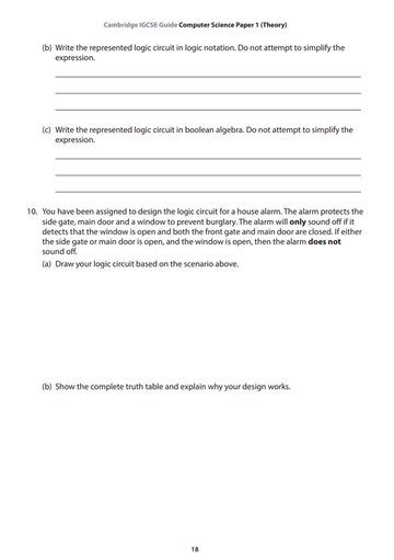 IGCSE Computer Science Paper Theory OpenSchoolbag
