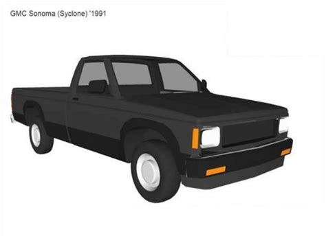 Gmc Sonoma Syclone 1991 3d Model 65845 Model Copy Default
