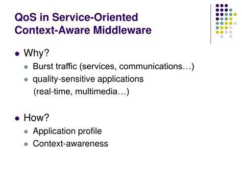 ppt qos based on context aware middleware in wireless sensor network