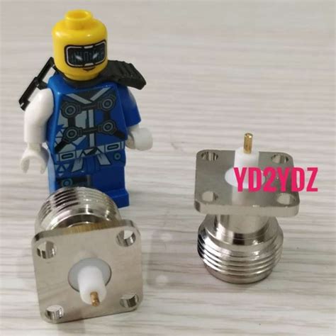 Jual Konektor N Female N Type Teflon Panel Rf Connector Chassis Body