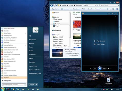 Windows 7 Basic Dark Blue Windows 7 Themes