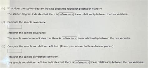 Solved Five Observations Taken For Two Variables Follow Xi
