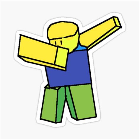 Dabbing Noob Vinyl High Quality Sticker By Geempah Redbubble