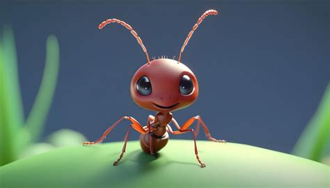 Premium Ai Image Cute Little Ant