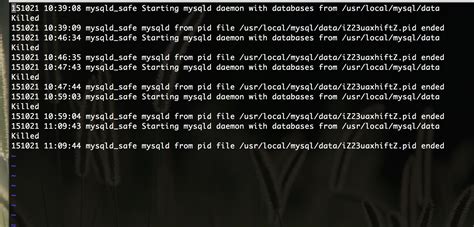Ubuntu Mysql Start Failed With The Server Quit Without Updating