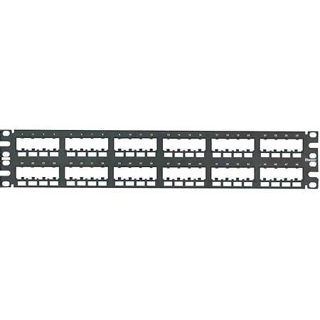 Amazon Com Panduit CPP WBLY Port Flat Patch Panel Black Electronics