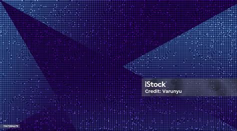 Abstract Dark Purple Circuit Microchip Technology On Future Background