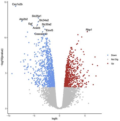 Hands On Visualization Of Rna Seq Results With Volcano Plot Visualization Of Rna Seq Results