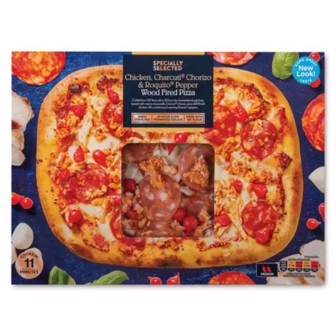 Chicken Chorizo And Roquito Pepper Wood Fired Sourdough Pizza Aldi Uk