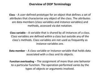 PYTHON Chapter Classes And Object Oriented Programming MAULIK BORSANIYA PDF Programming