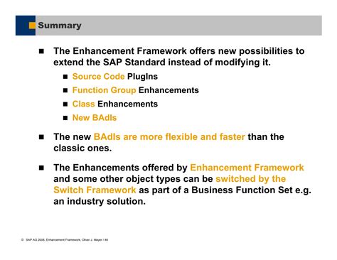 Enhancement Framework The New Way To Enhance Your Abap Systems Pdf