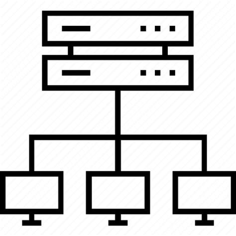 data share datasets network server server server share icon