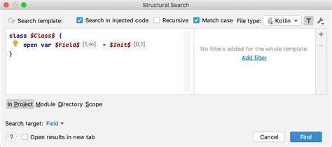 Tutorial Structural Search And Replace In Kotlin Intellij Idea