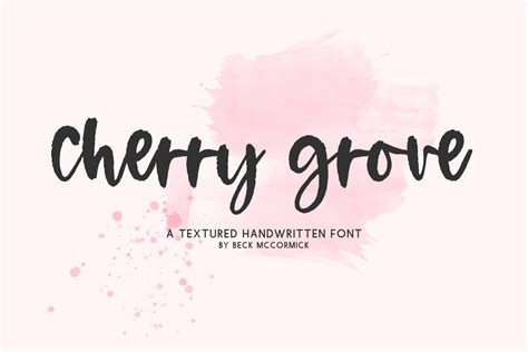 Cherry Grove Cursive Font Fun Fonts Bouncy Fonts Fonts For Etsy