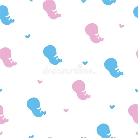 Pattern Embryo Embryo Pregnancy Placenta Umbilical Cord Vector