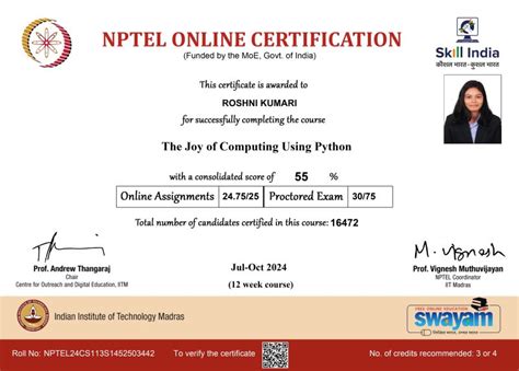 Continuouslearning Python Nptel Roshni Kumari