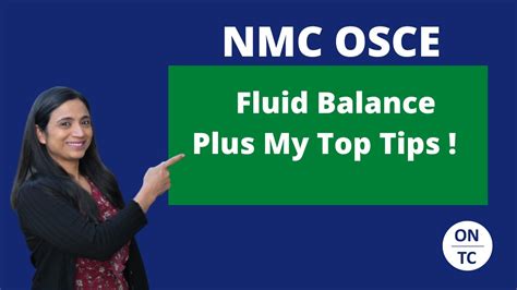 Nmc Osce Fluid Balance Station Youtube