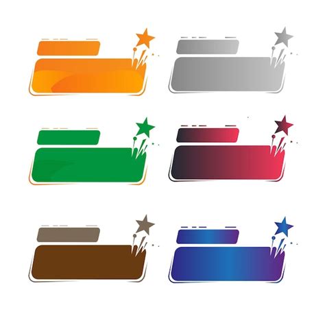 Premium Vector Tag Color Title Vector Art