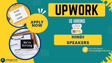 Upwork Is Hiring Work From Home For Hindi Speakers Apply Online Government Jobs India