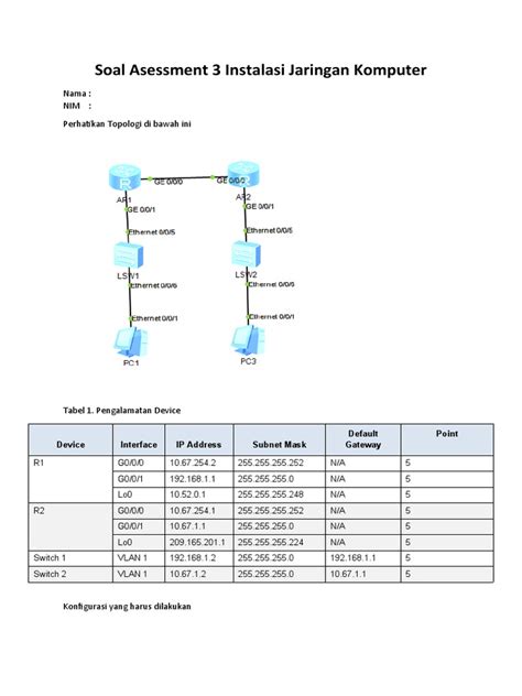 soal asessment 3 instalasi jaringan komputer download free pdf