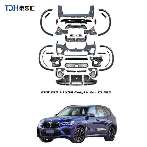 X M Style Plastic Wide Body Kit Front Bumper Rear Bumper Exhaust Tips Car Kit For BMW X F