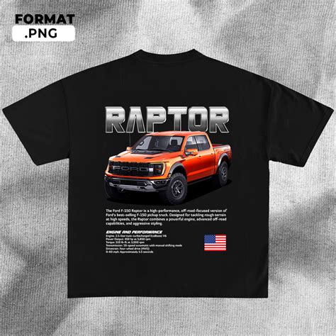 Ford F 150 Raptor T Shirt Design Pardell