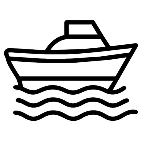 Premium Vector Boat Icon Outline