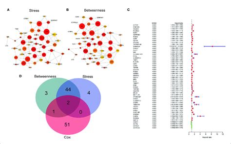 Screening Target Genes A The Network Of Top 50 Hub Genes Screened