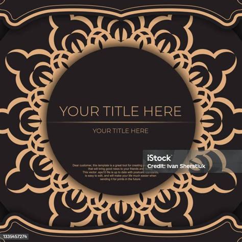 그리스 패턴의 검은 색으로 인쇄 디자인 엽서를위한 세련된 템플릿 빈티지 장식품으로 초대 카드를 준비합니다 0명에 대한 스톡 벡터 아트 및 기타 이미지 Istock