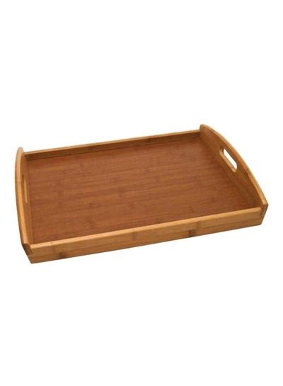 Bamboo Wood Serving Tray Beige 1875x1375x3inch Price In Uae Noon