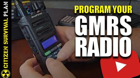 How To Program Your Gmrs Radio Step By Step Setup Tutorial Youtube