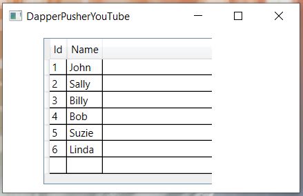 WPF Read A SQL Server Table Into A DataGrid With Dapper BeginCodingNow