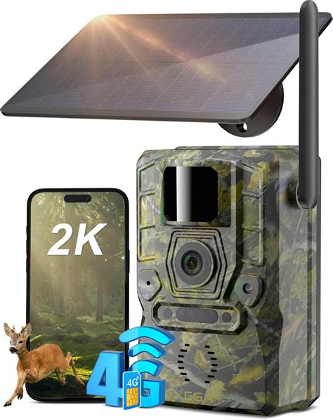 Xega 4g Solar Cellular Trail Camera With Live Feed 2k Gps