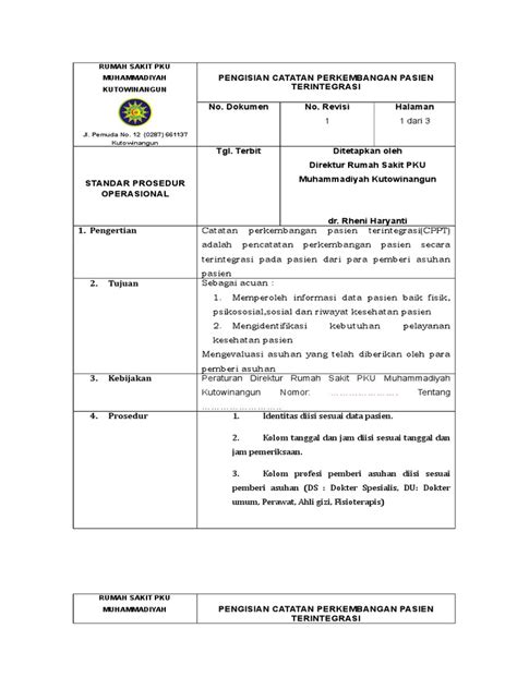 Spo Pengisian Cppt Pdf