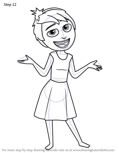 How To Draw Joy From Inside Out 2 Inside Out 2 Step By Step Joy