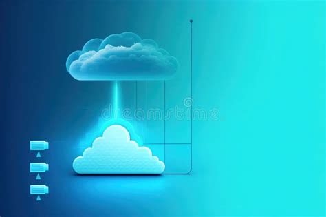 Generative Ai Cybersecurity Concept Cloud And Information Stock Illustration Illustration Of