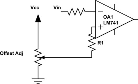 Operational Amplifier Variable DC Offset With Op Electrical Engineering Stack Exchange