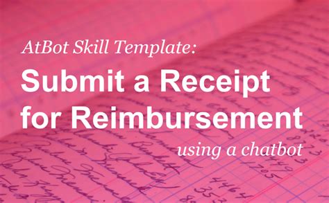 Template Submit An Expense For Reimbursement Via Chatbot By Matt