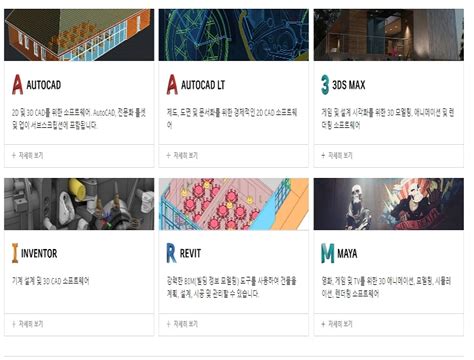 오토데스크 소프트웨어 무료 다운로드오토캐드인벤터레빗맥스마야학생용 등 캐드앤그래픽스