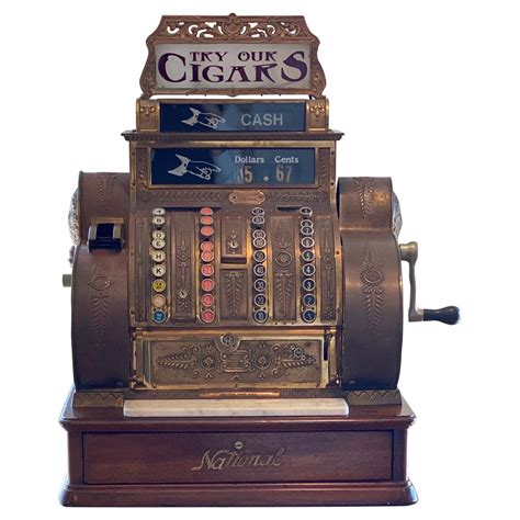 National Cash Register Co Brass Cash Register Model 442 Early 1900s