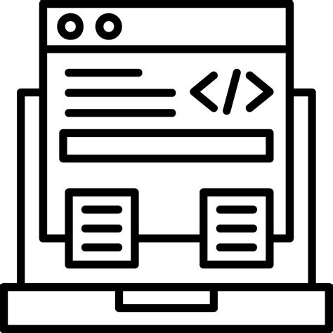 Code Framework Icon Design 49174541 Vector Art At Vecteezy