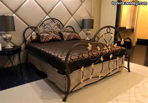 جدیدترین مدل های تخت فرفورژه تختخواب فلزی گلنرده • مجله تصویر زندگی