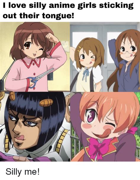 Anime Girl Sticking Tongue Out Meme At John Keys Blog