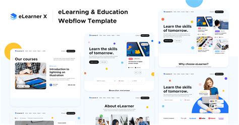 Elearning Webflow Template Elearner X Brix Templates