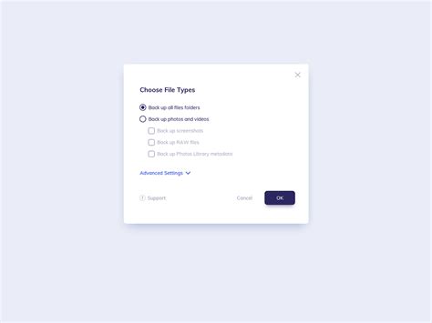 select file modal ui design by ildiko gaspar on dribbble