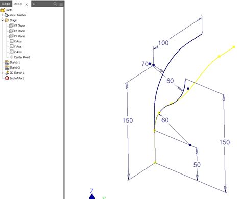 modeling a pipe that bends in 2 directions how autodesk inventor